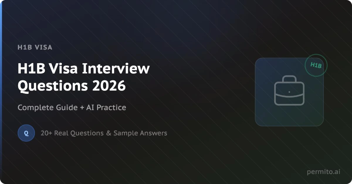 H1B Visa Interview Questions 2026: Complete Guide + Practice | Permito Blog